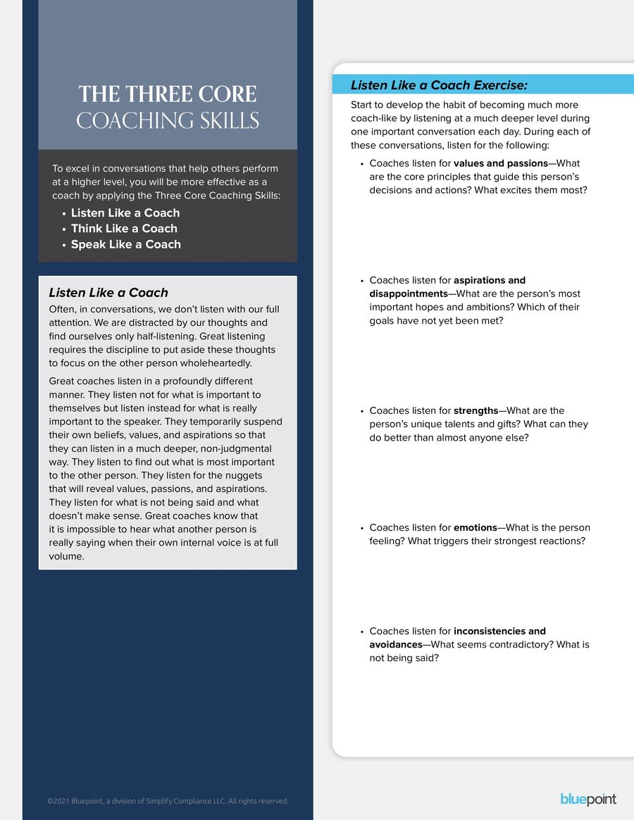 The Three Core Coaching Skills by HCI - Flipsnack