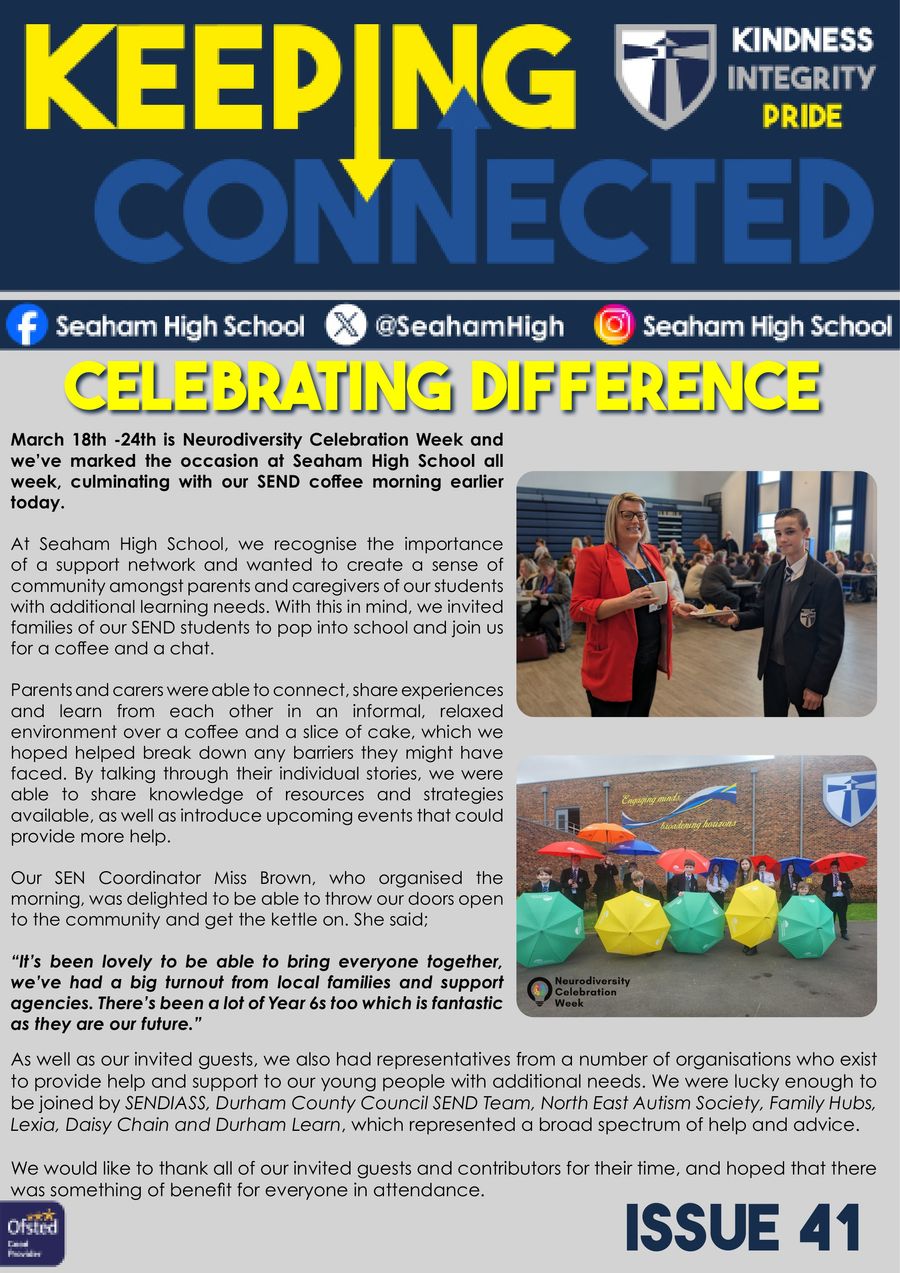 Keeping Connected issue 41 by Seaham High School - Flipsnack