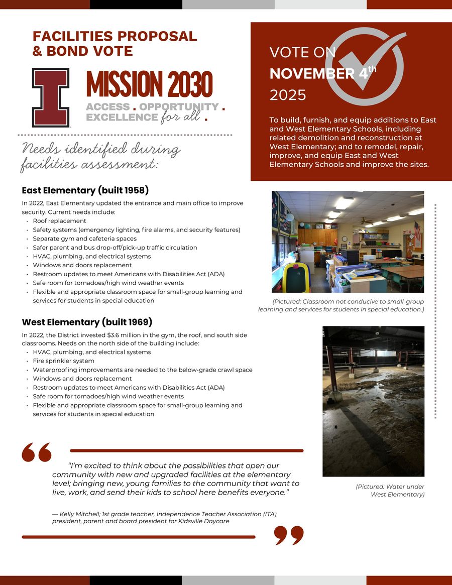Mission 2030 Bond Fact Sheet by Shive-Hattery
