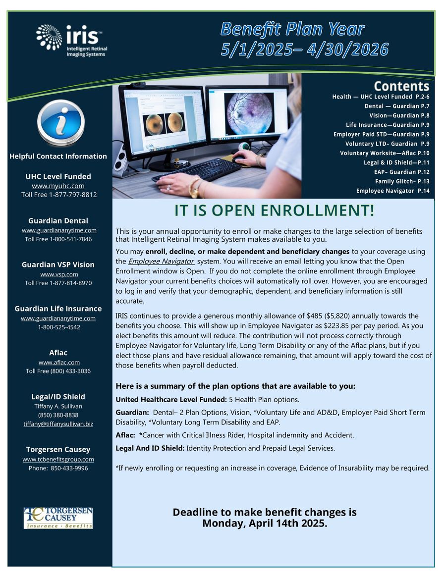 2025 IRIS Open Enrollment Brochure by Torgersen Consulting - Flipsnack
