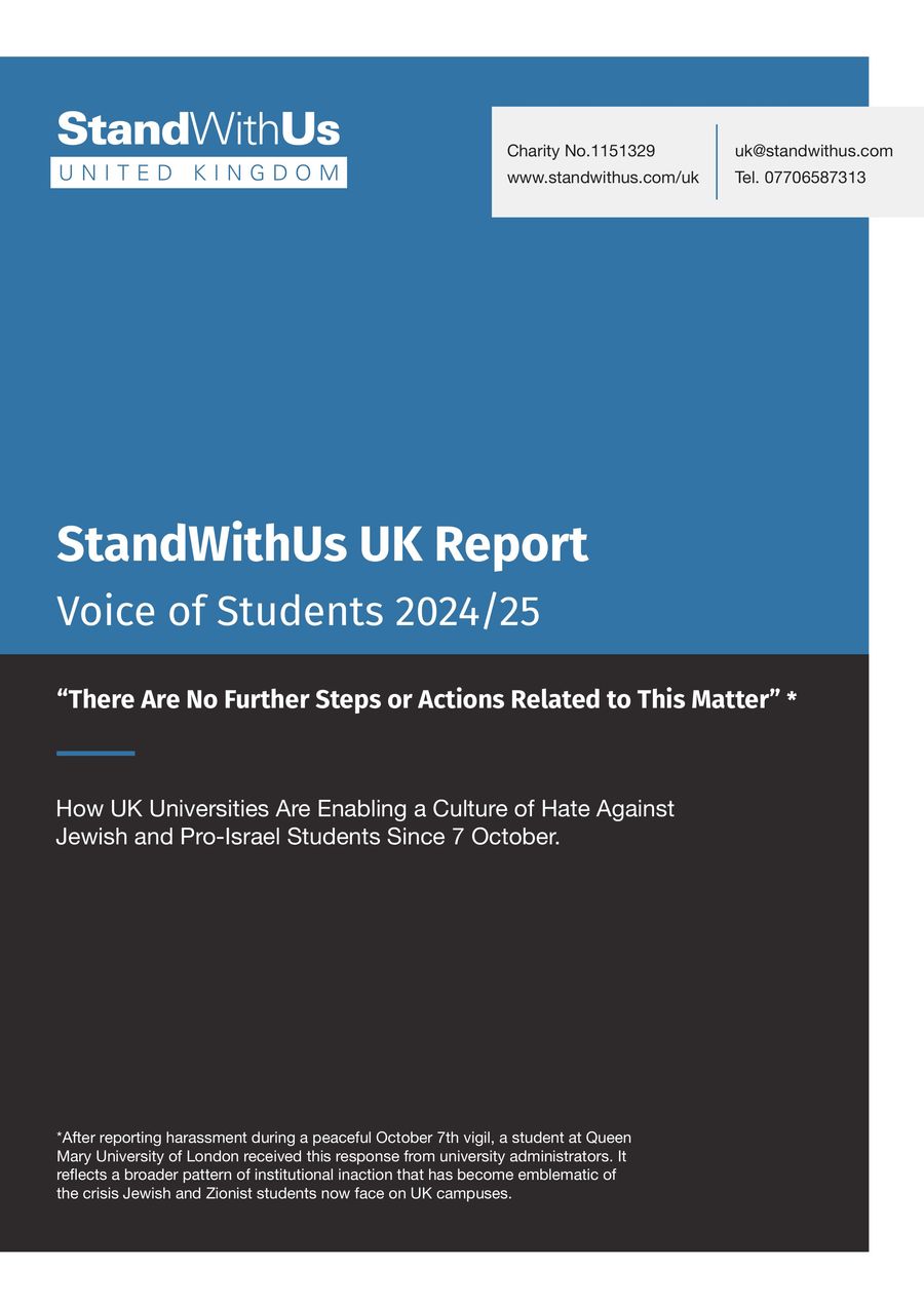 StandWithUs UK Voice of Students 2025 by StandWithUs - Flipsnack