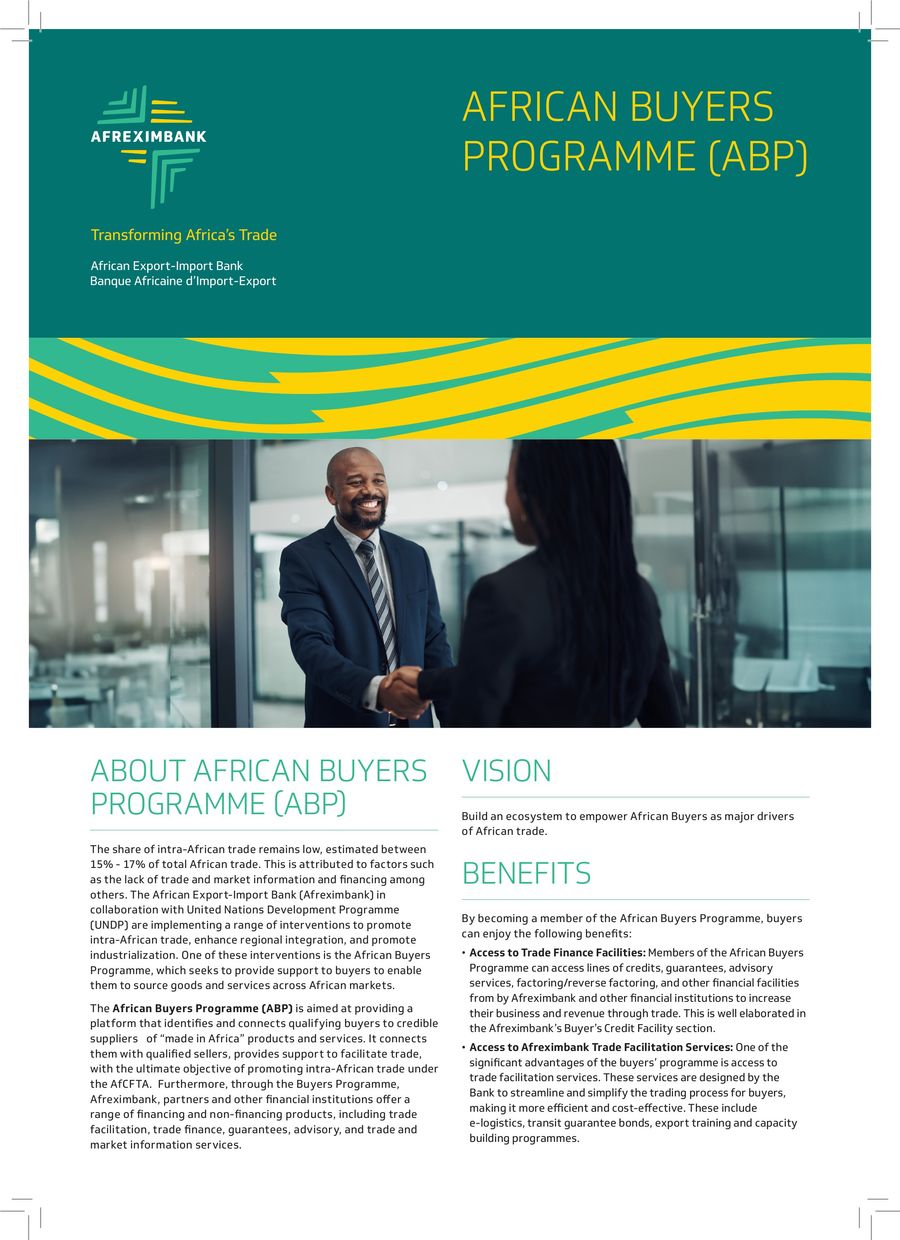 AFRICAN BUYERS PROGRAMME (ABP) - Print version by African Export-Import ...