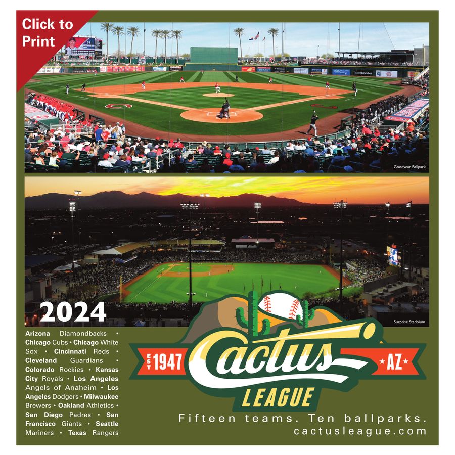 2024 Cactus League Spring Baseball Training Guide by Gannett - LocaliQ ...