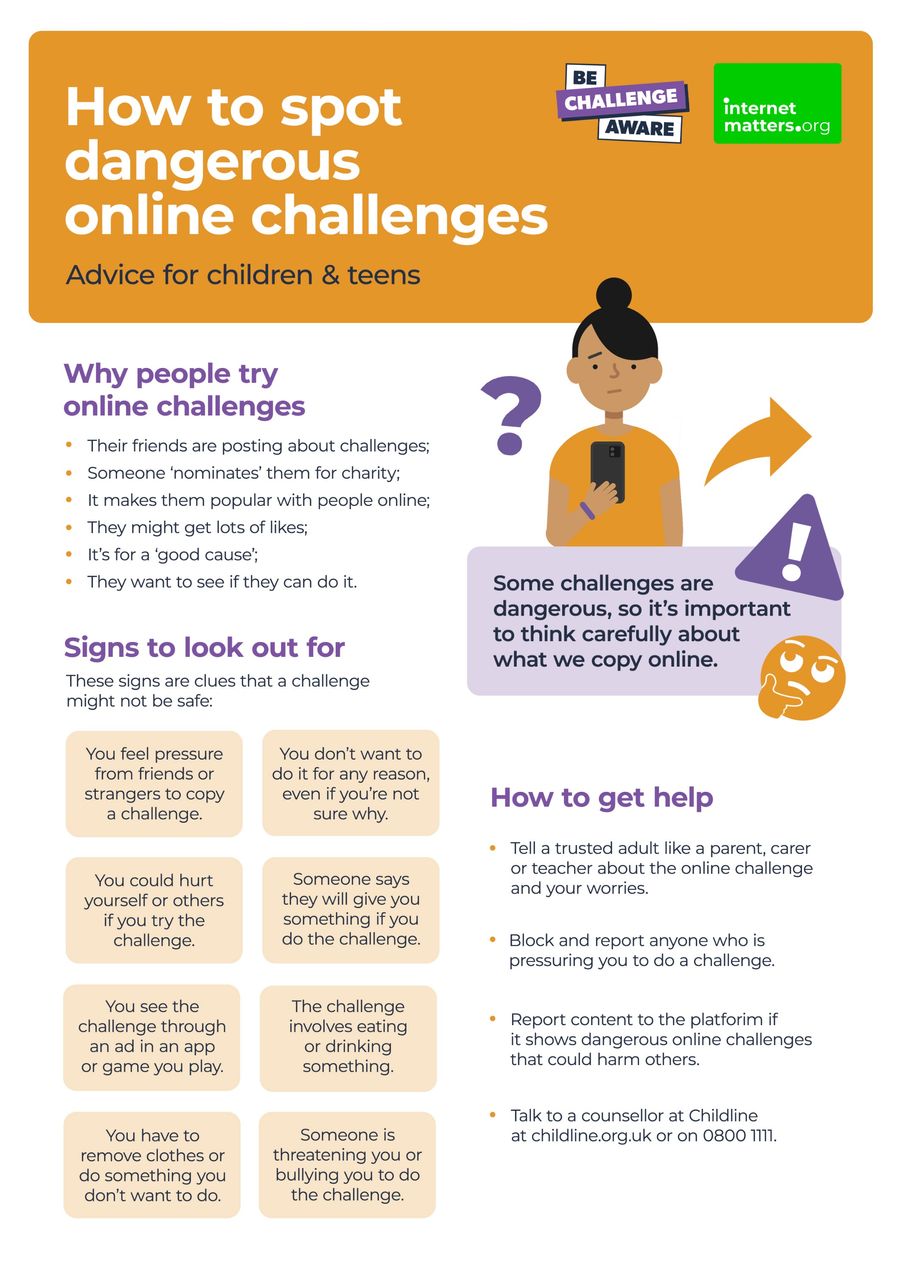 How to spot dangerous online challenges
