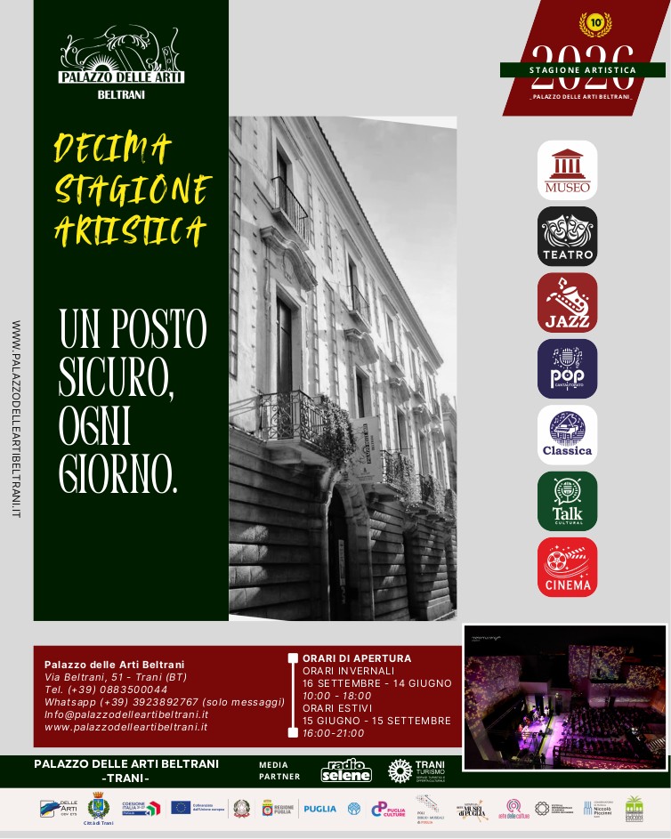 Decima Stagione Artistica del Palazzo delle Arti Beltrani 2026 by ...