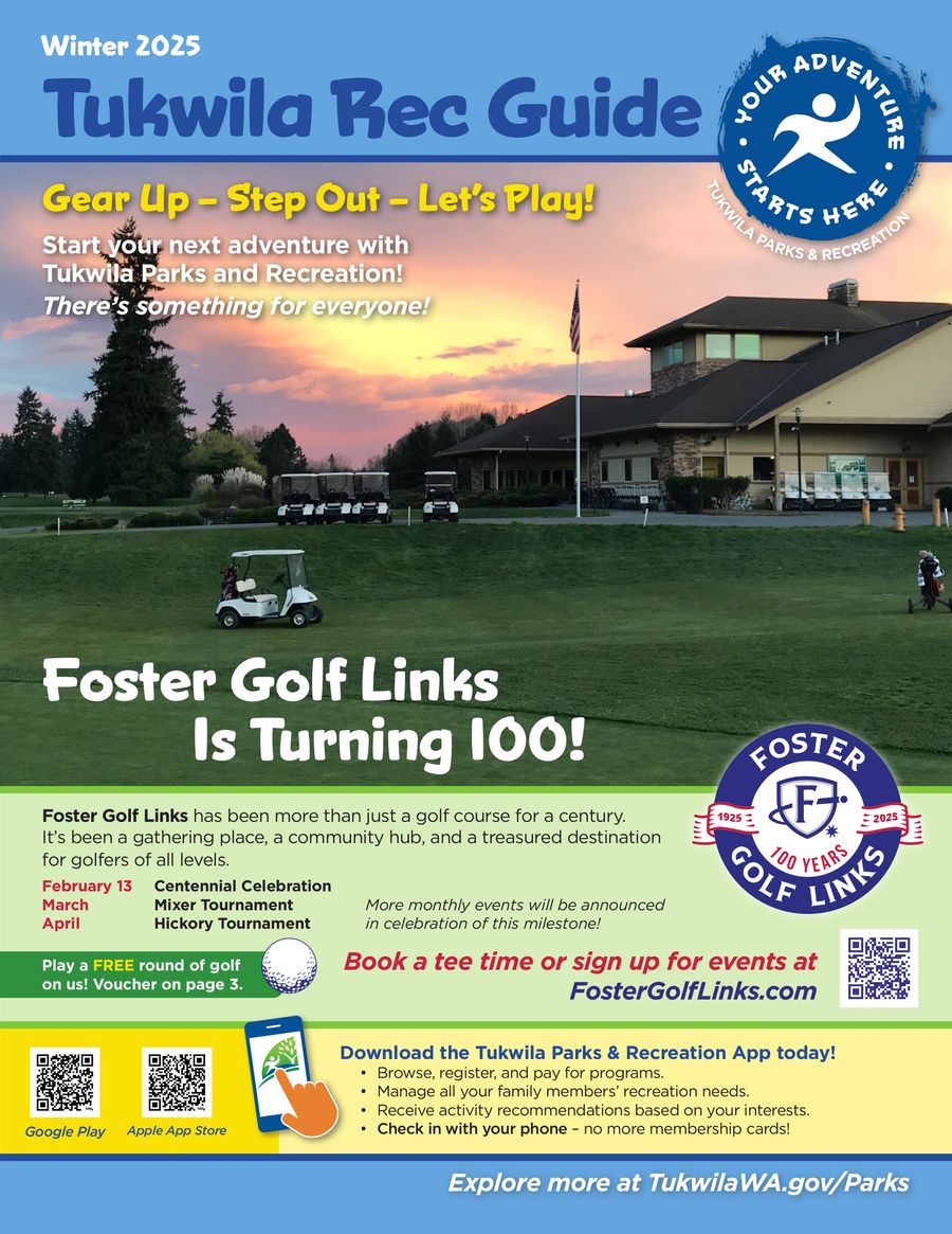 Tukwila Parks & Recreation Winter 2025 Recreation Guide by Michael May - Flipsnack