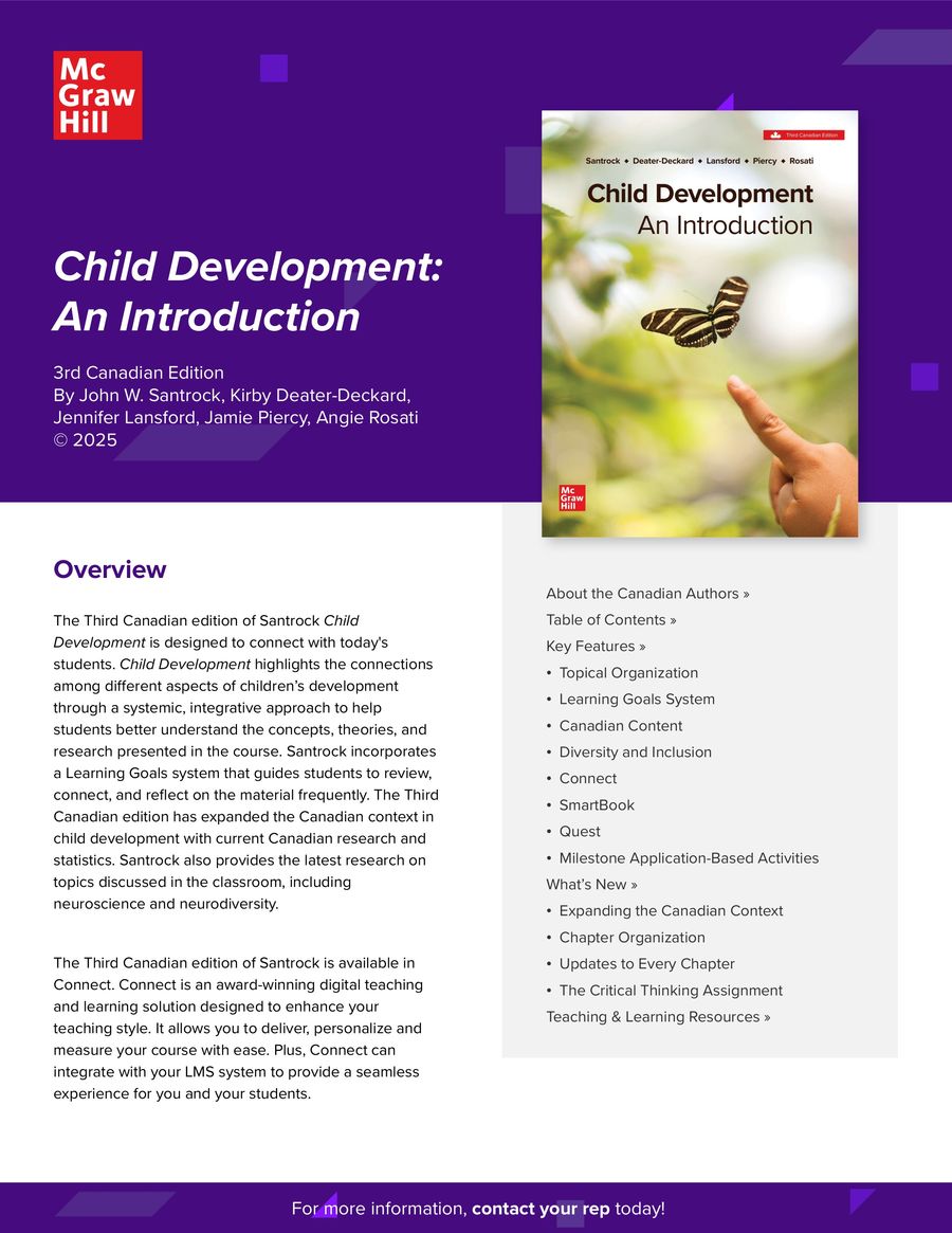Child Development: An Introduction | Santrock by McGraw Hill International