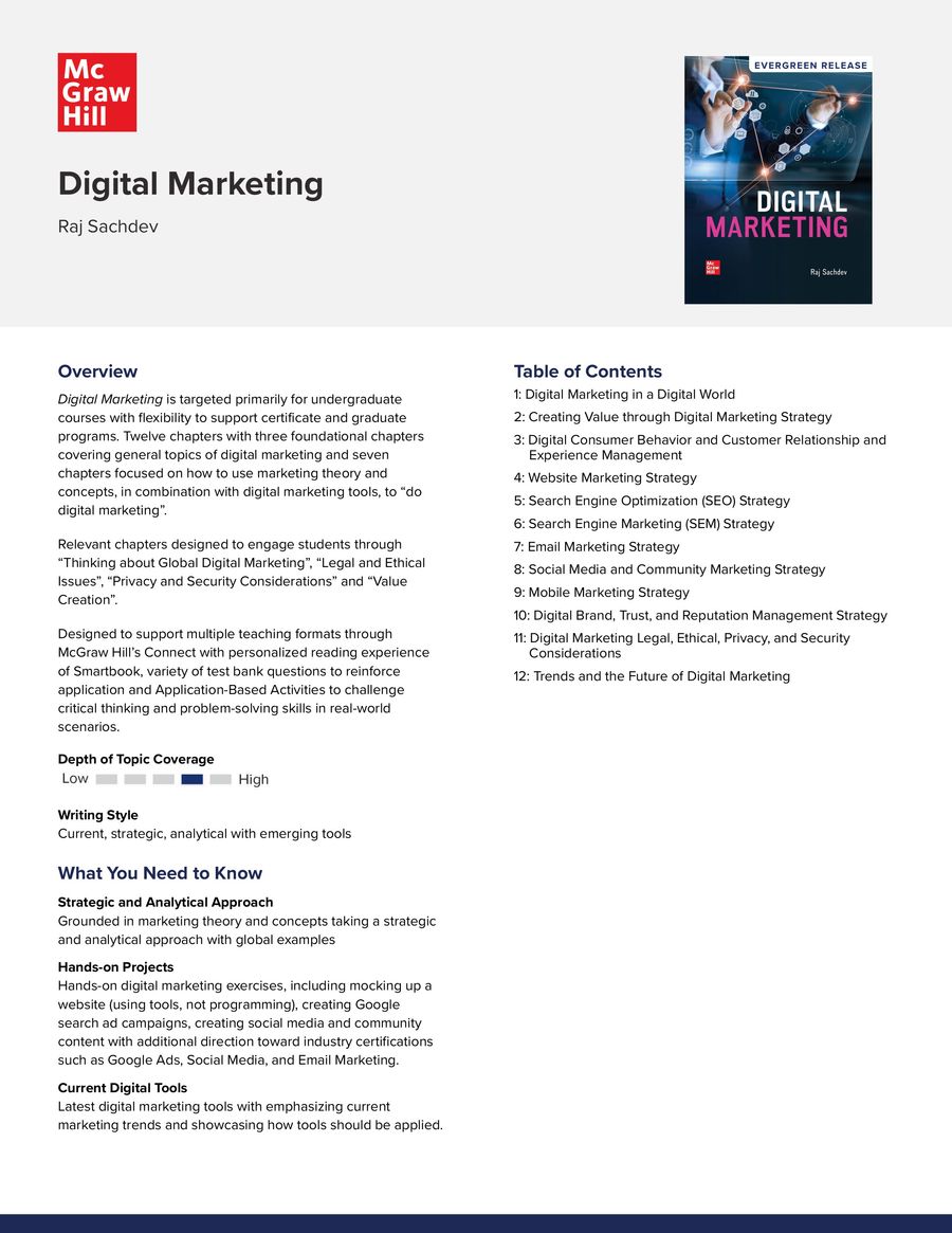 Product Flyer_Sachdev_Digital Marketing Evergreen_2025 by McGraw Hill International