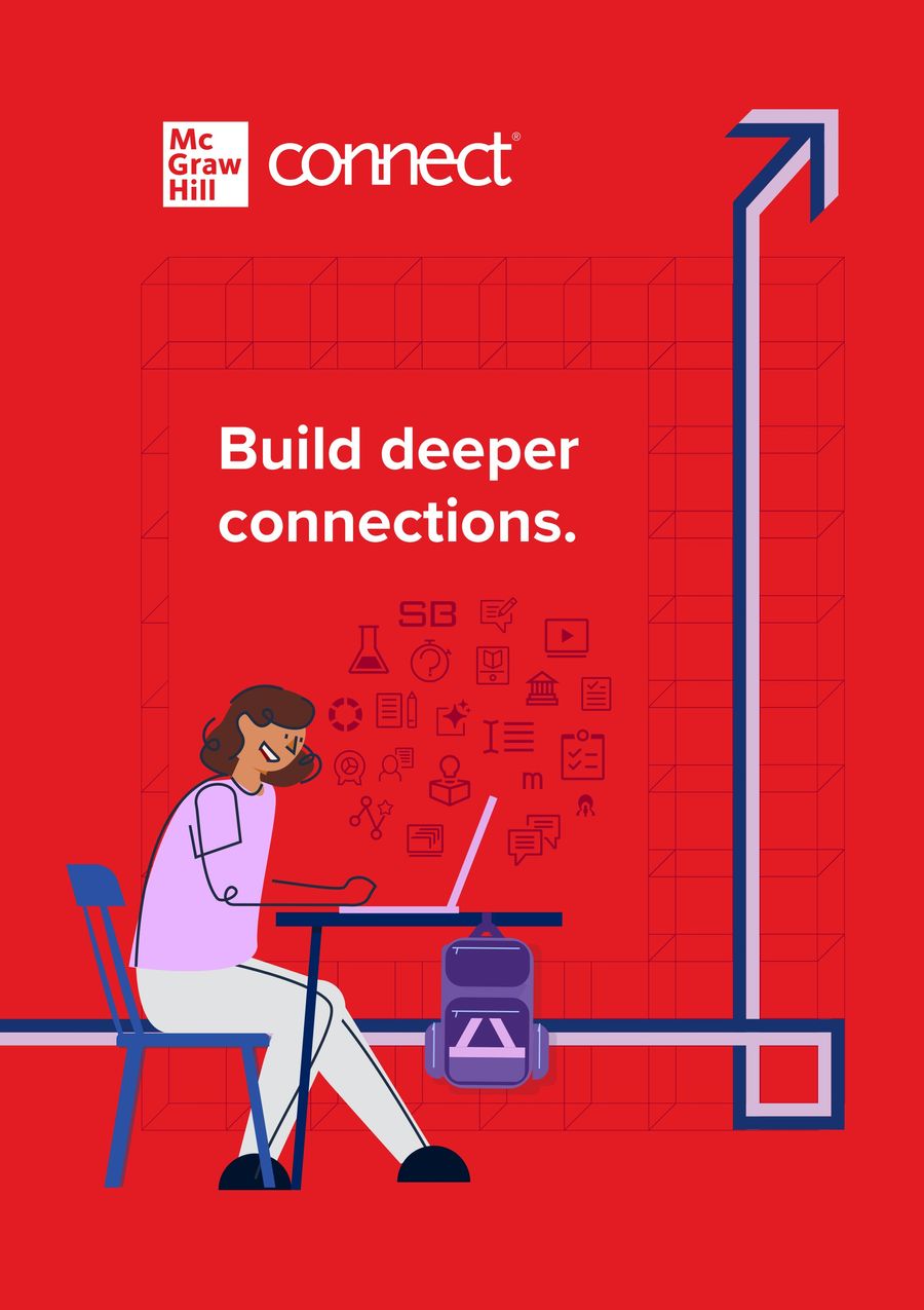 Connect 2025 flyer shelf by McGraw Hill International