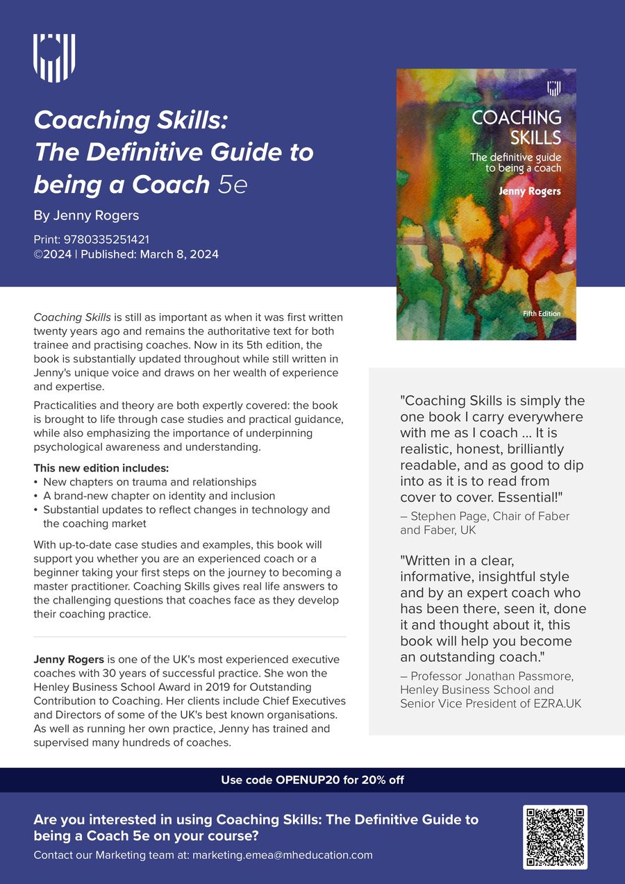 Coaching Skills: The Definitive Guide to being a Coach | Rogers by McGraw Hill International