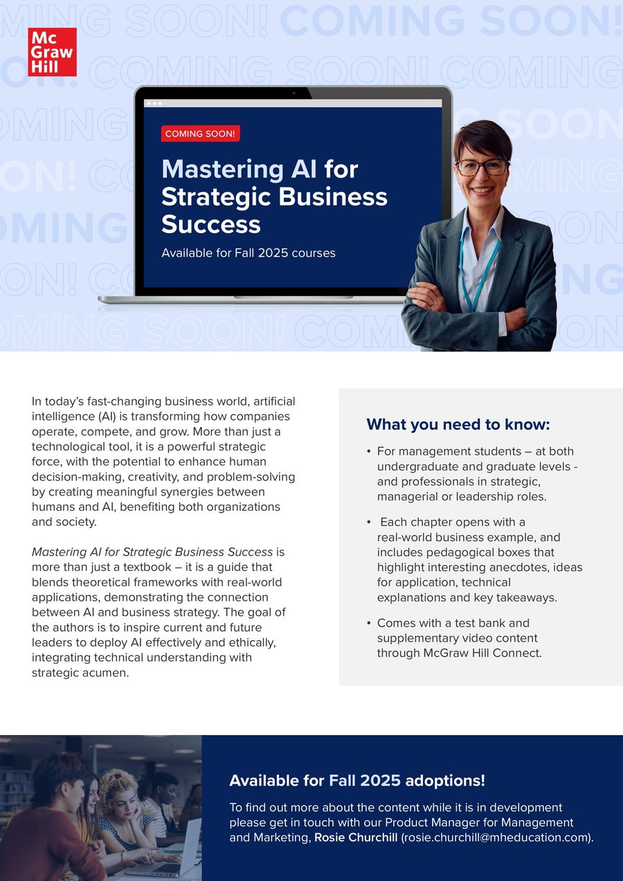 Mastering AI for Strategic Business Success | Product Flyer by McGraw Hill International