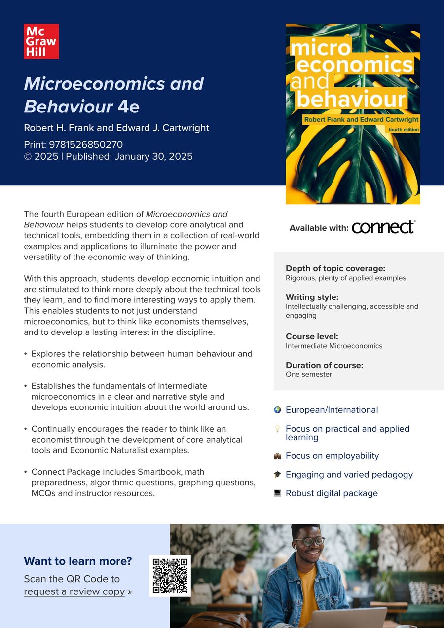 Frank, Microeconomics and Behaviour 4e | Flyer by McGraw Hill International