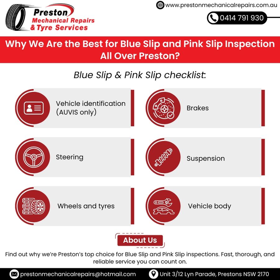 A Complete Guide to Blue & Pink Slip Inspections by Preston Mechanical ...