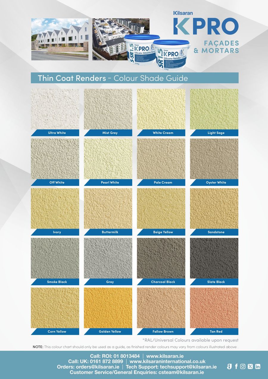 Thin Coat Render Colour Shade Guide by Laura Johnson - Flipsnack