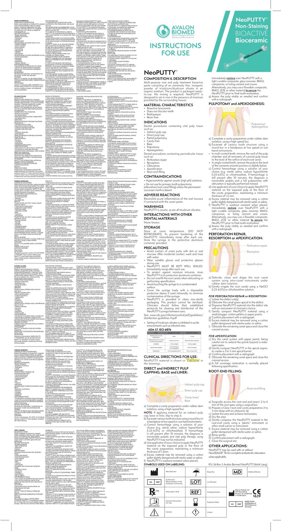 IFU-56 Avalon Biomed NeoPUTTY Instructions for Use by brian washington ...