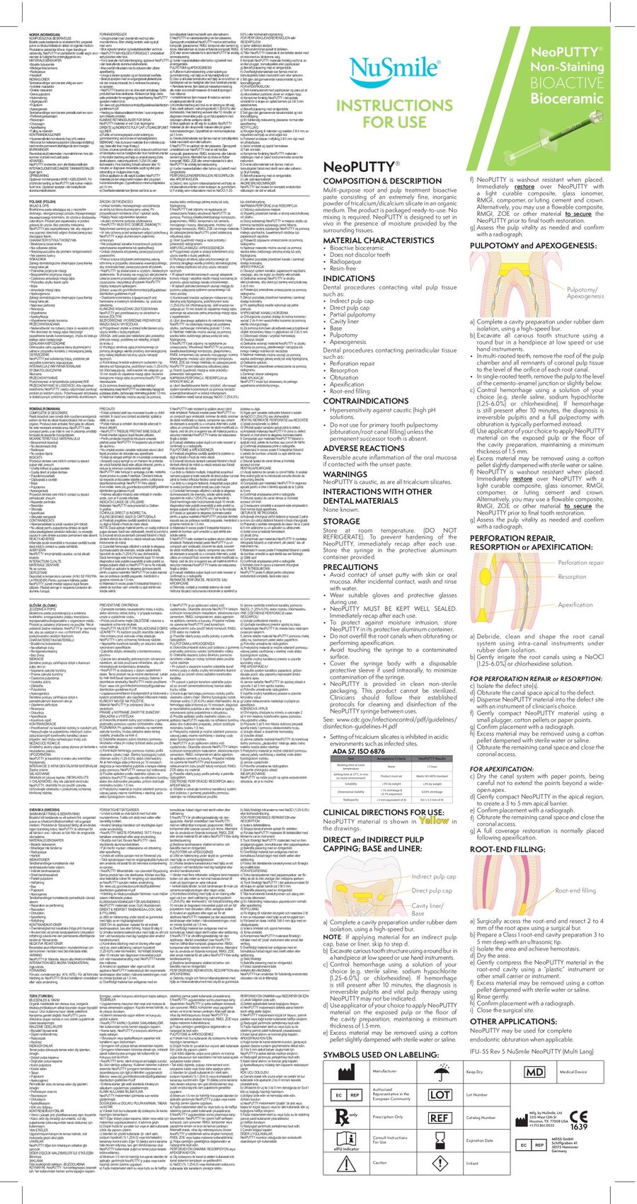 IFU-55 NuSmile NeoPUTTY Instructions for Use (Multi Lang) by brian washington - Flipsnack