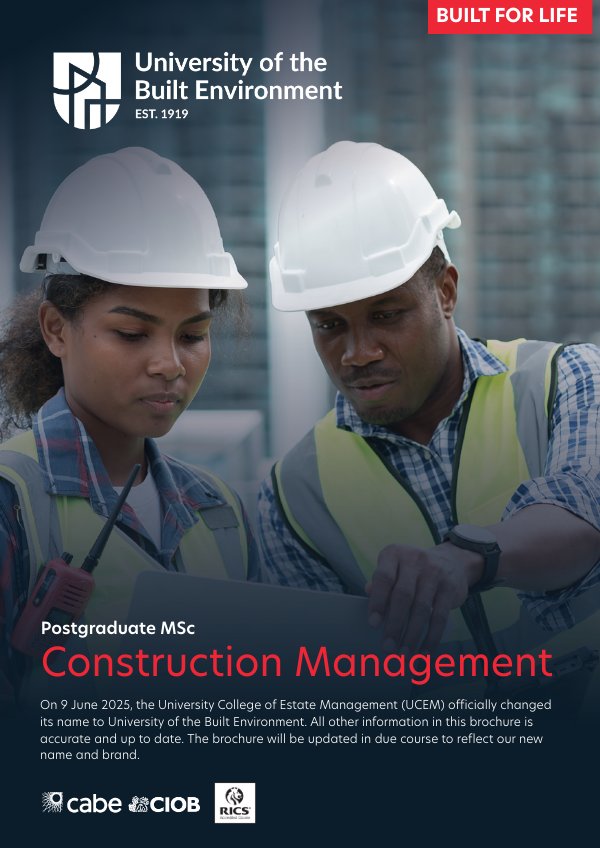 MSc Construction Management by... - Flipsnack