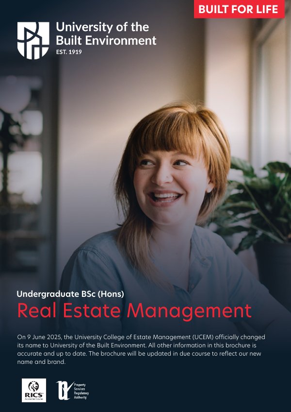 BSc (Hons) Real Estate Management by... - Flipsnack