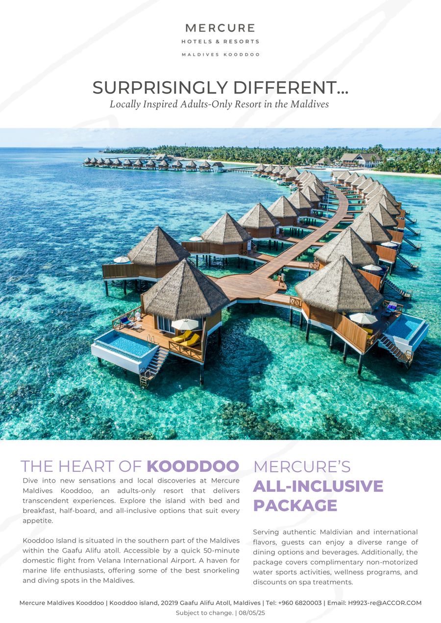 Mercure Maldives Kooddoo Resort Overview Fact Sheet by Pullman ...