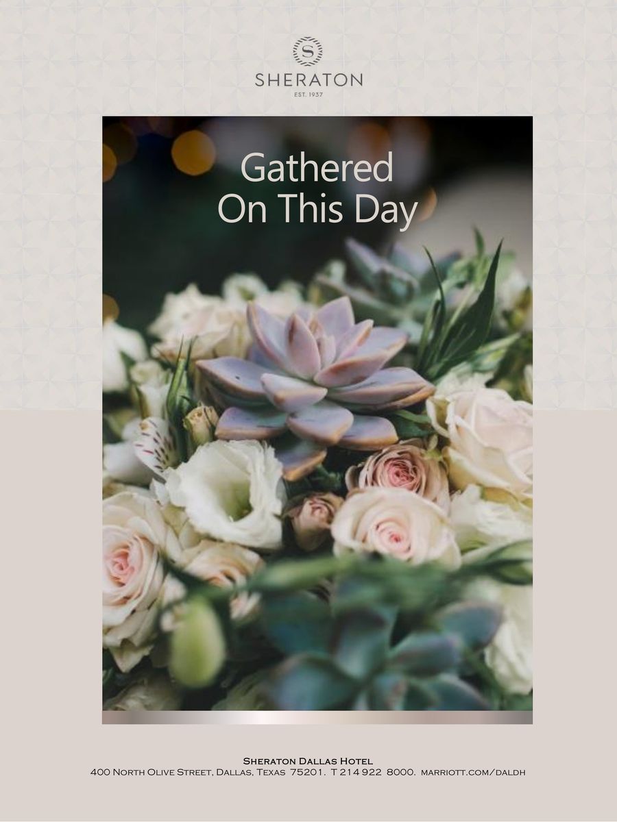 Sheraton Dallas Wedding Menus by Maria - Flipsnack