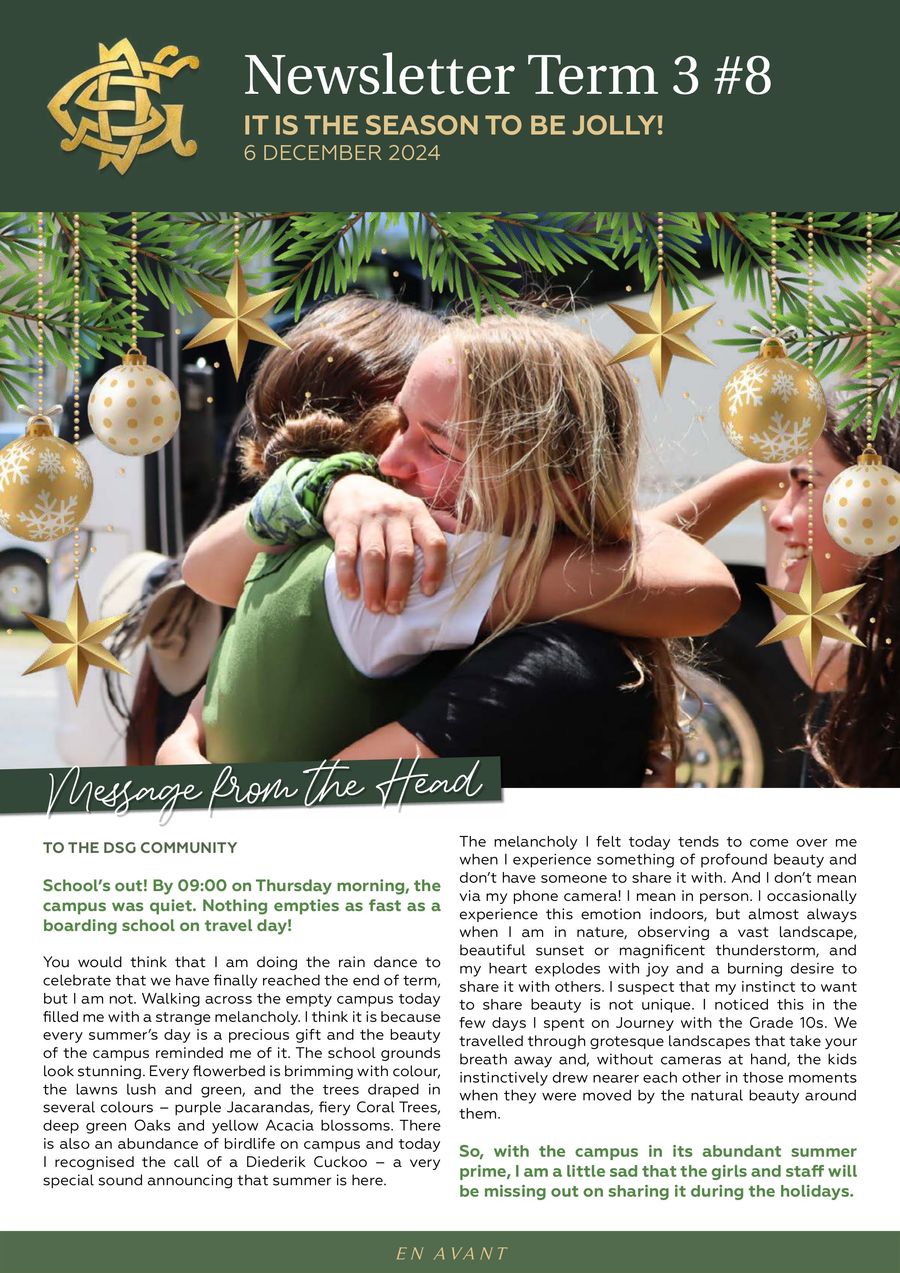 Senior Newsletter 6th December 2024 by Victoria Mallett - Flipsnack