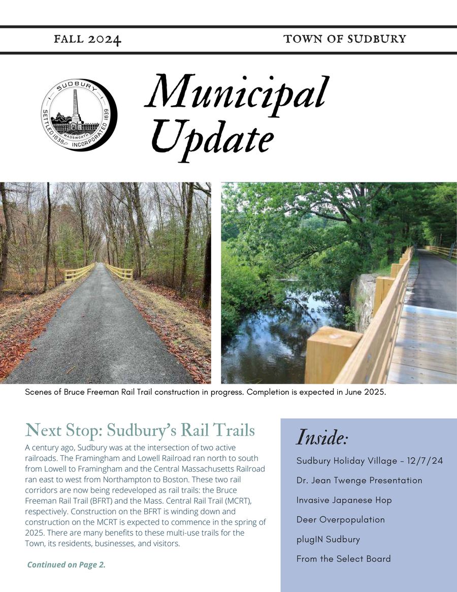 Sudbury Municipal Update Newsletter Fall 2024 by Leila - Flipsnack