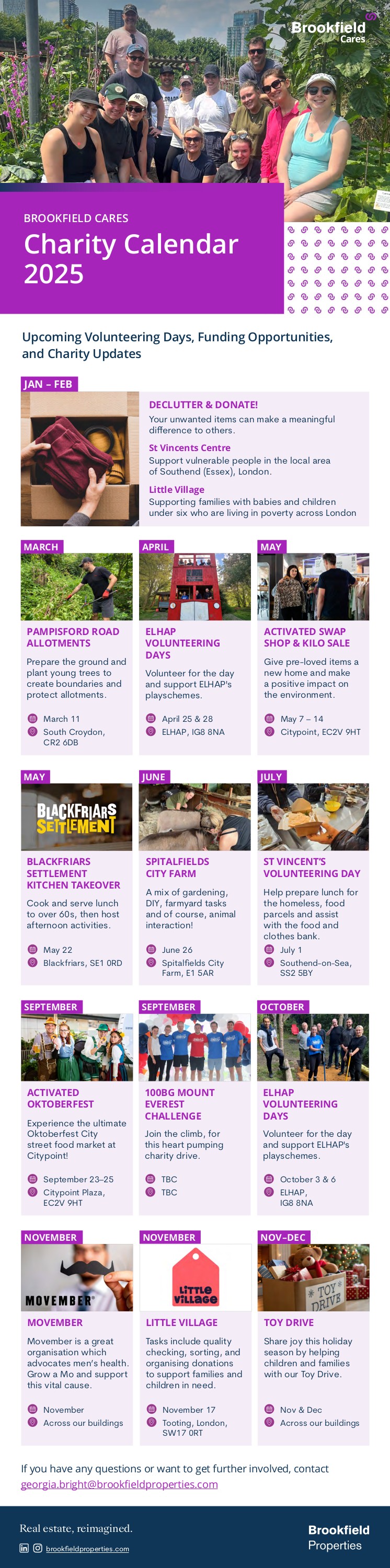 Brookfield Cares Charity Calendar 2025 by United Kingdom - Flipsnack