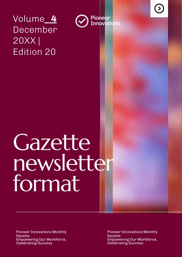 Gazette newsletter format by Flipsnack templates - Flipsnack
