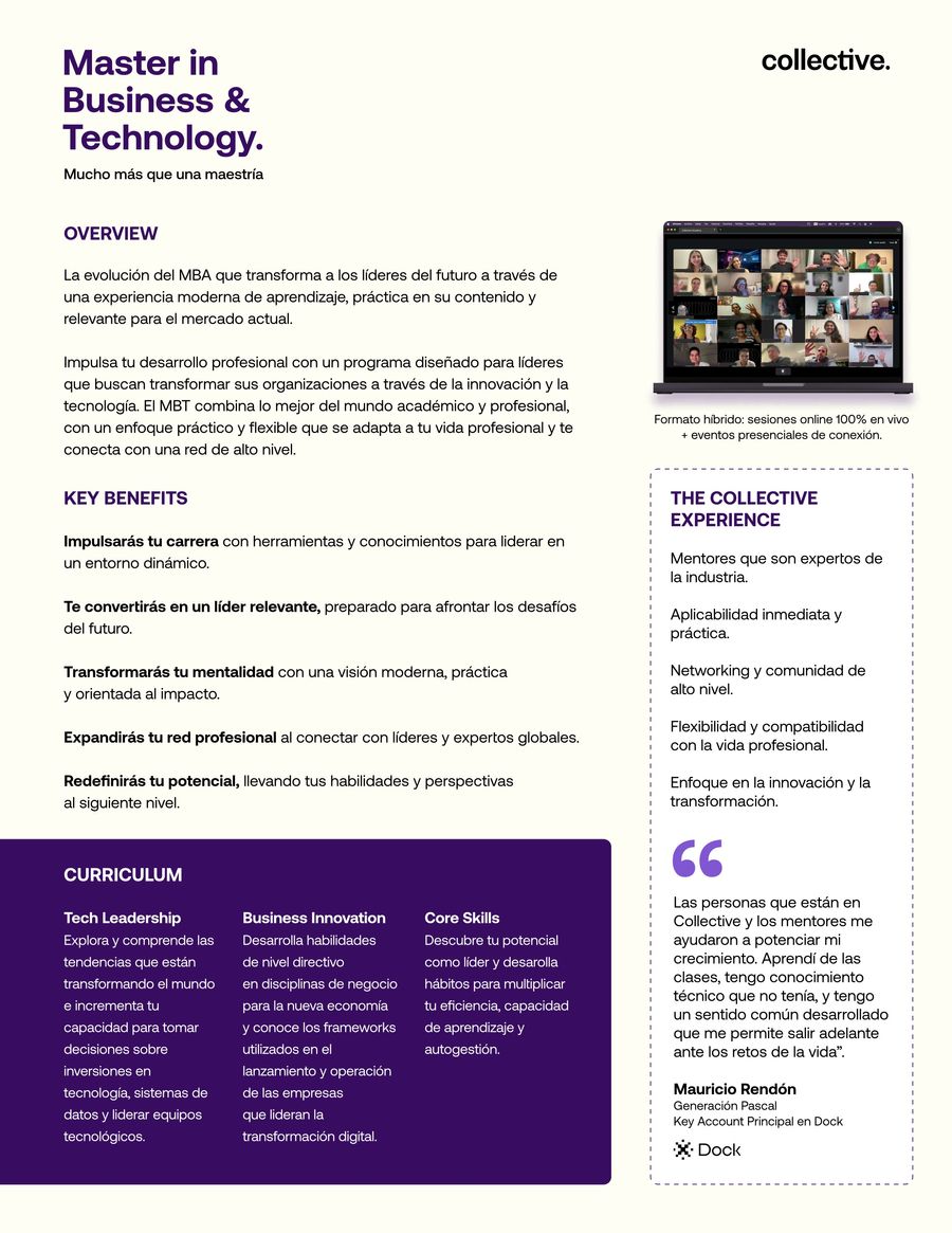 MBT Brochure 2025 by Collective Academy - Flipsnack
