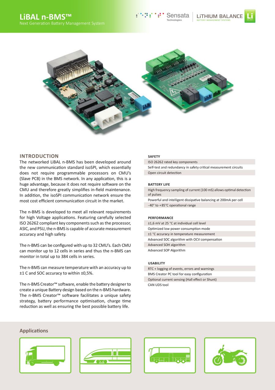 Battery Management Systems Datasheets by Sensata Technologies - Flipsnack