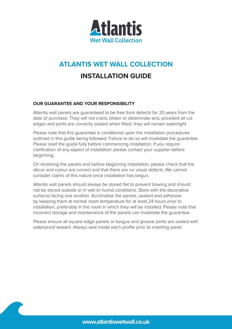 Atlantis Installation Guide by Integral... - Flipsnack