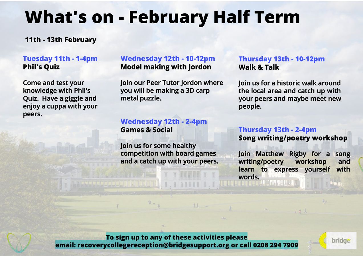 February 2025 Half Term Flyer RCG by Recovery... - Flipsnack