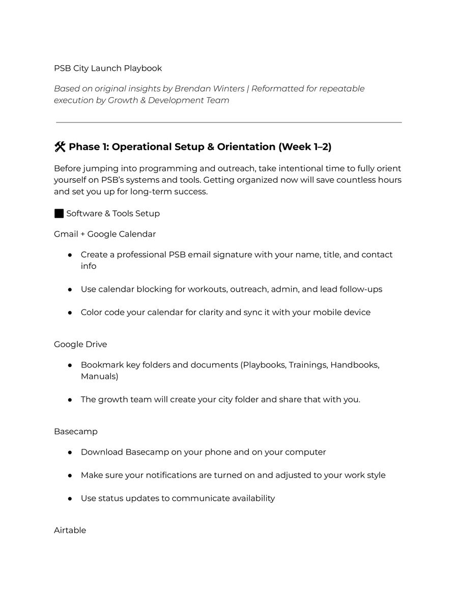 PSB City Launch Playbook by Pro Skills... - Flipsnack