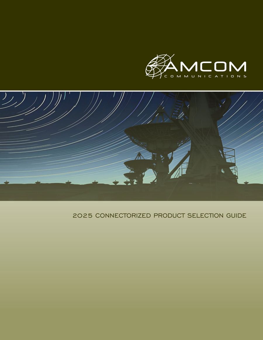 2025 AMCOM Connectorized Product Selection Guide by WT Elkoshairi ...