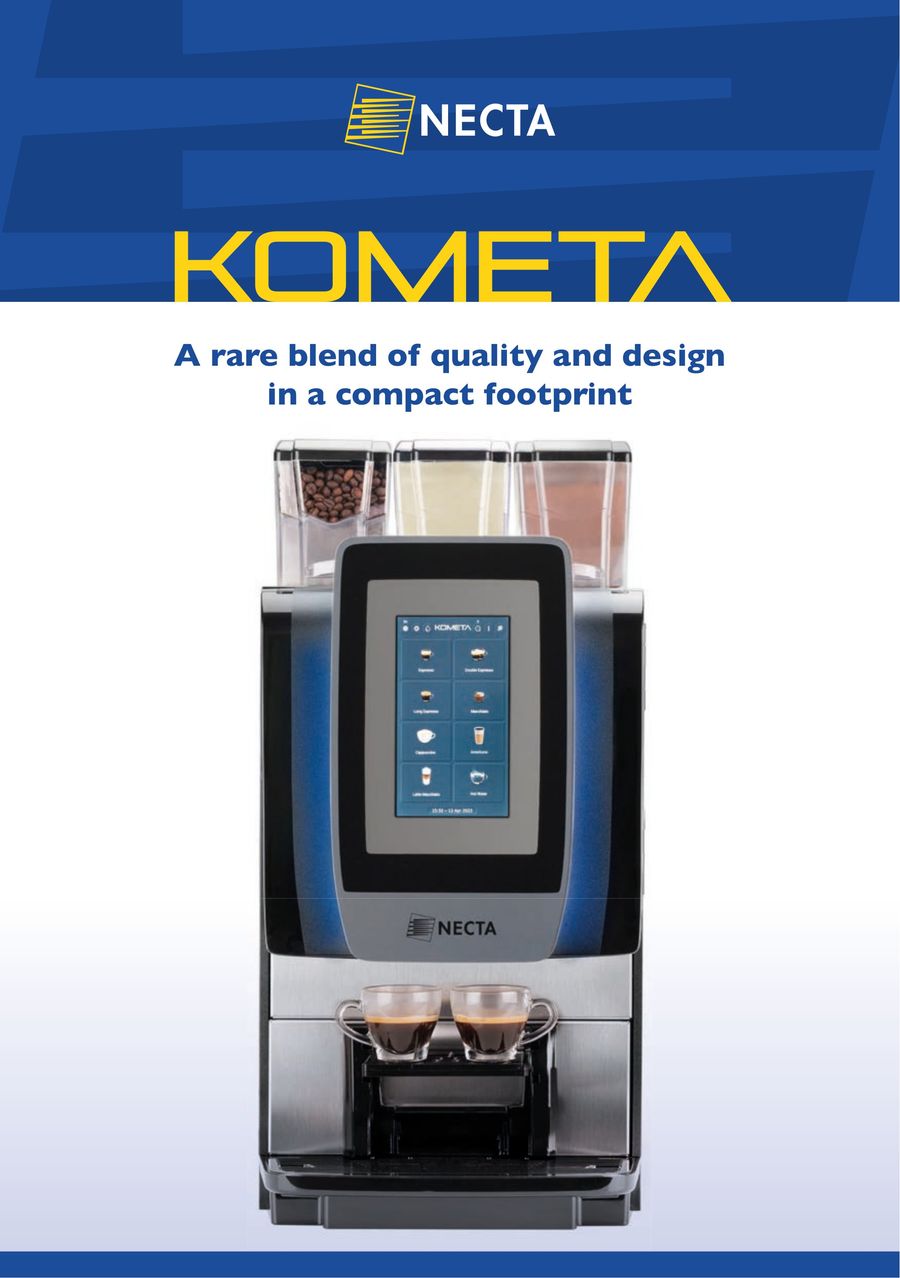 Necta Kometa Brochure by Miko Coffee - Flipsnack