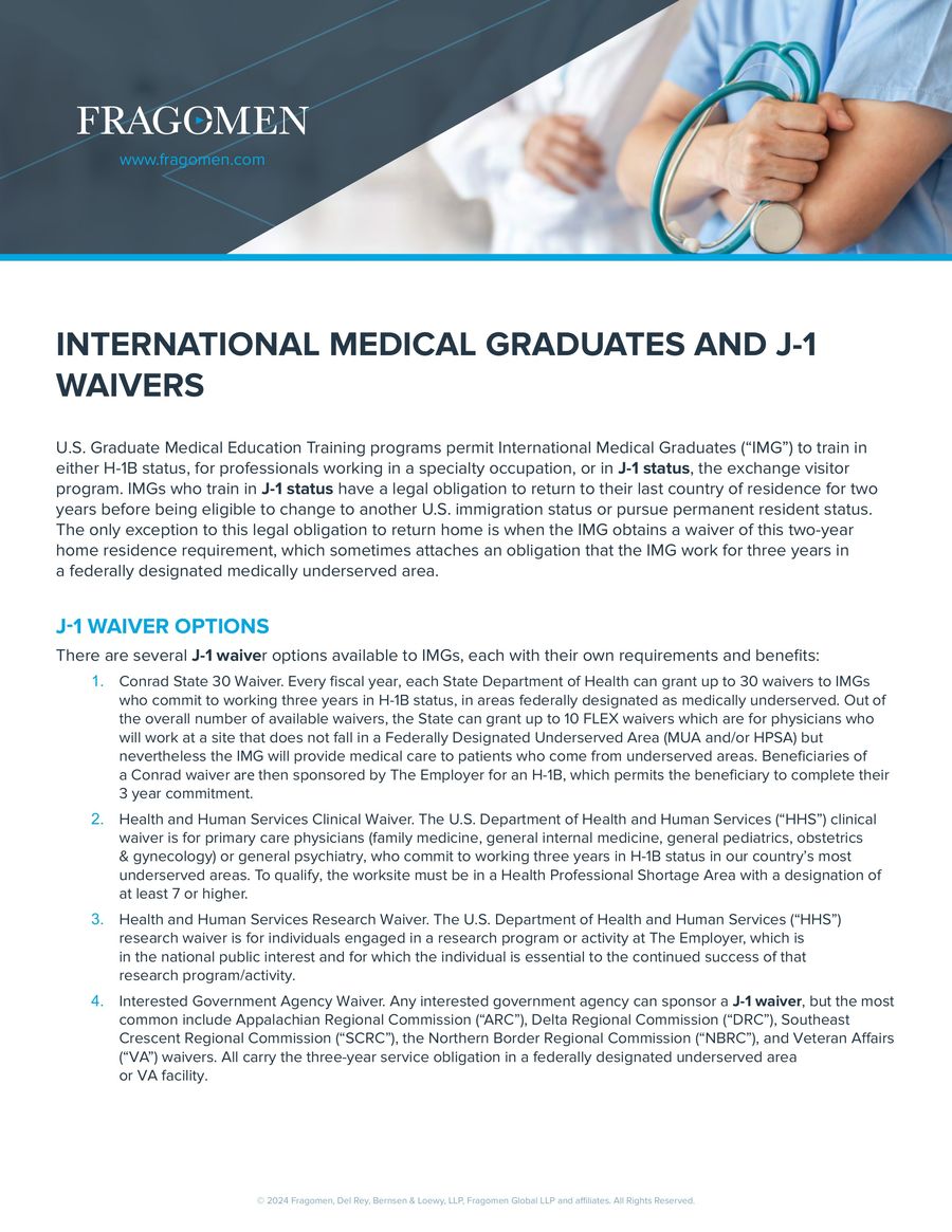 J-1 Overview Handout by Fragomen - Flipsnack