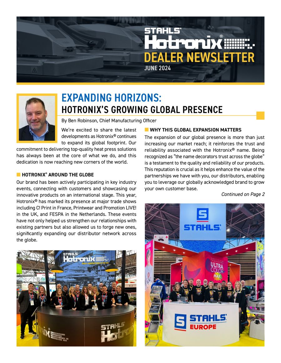 Hotronix Dealer Newsletter June 2024 by STAHLS' - Flipsnack