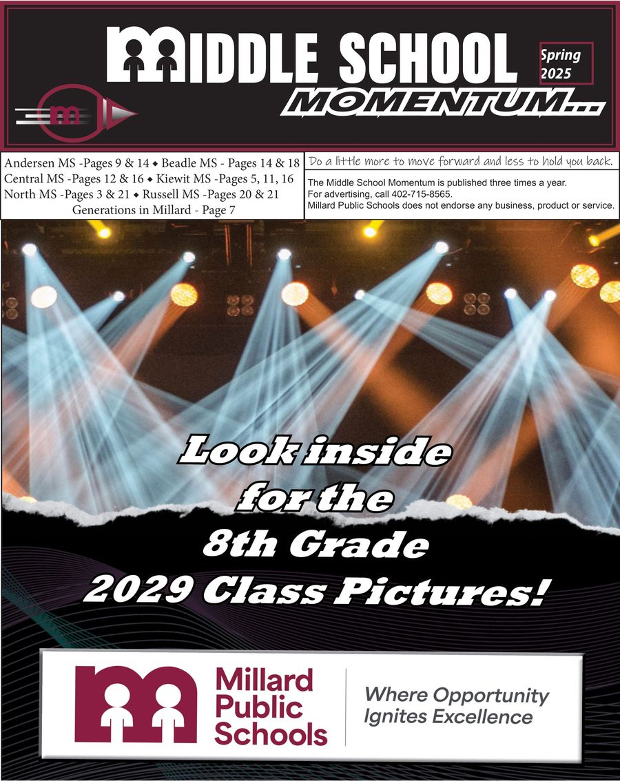Middle School Momentum-Spring 2025 by Millard Public... - Flipsnack