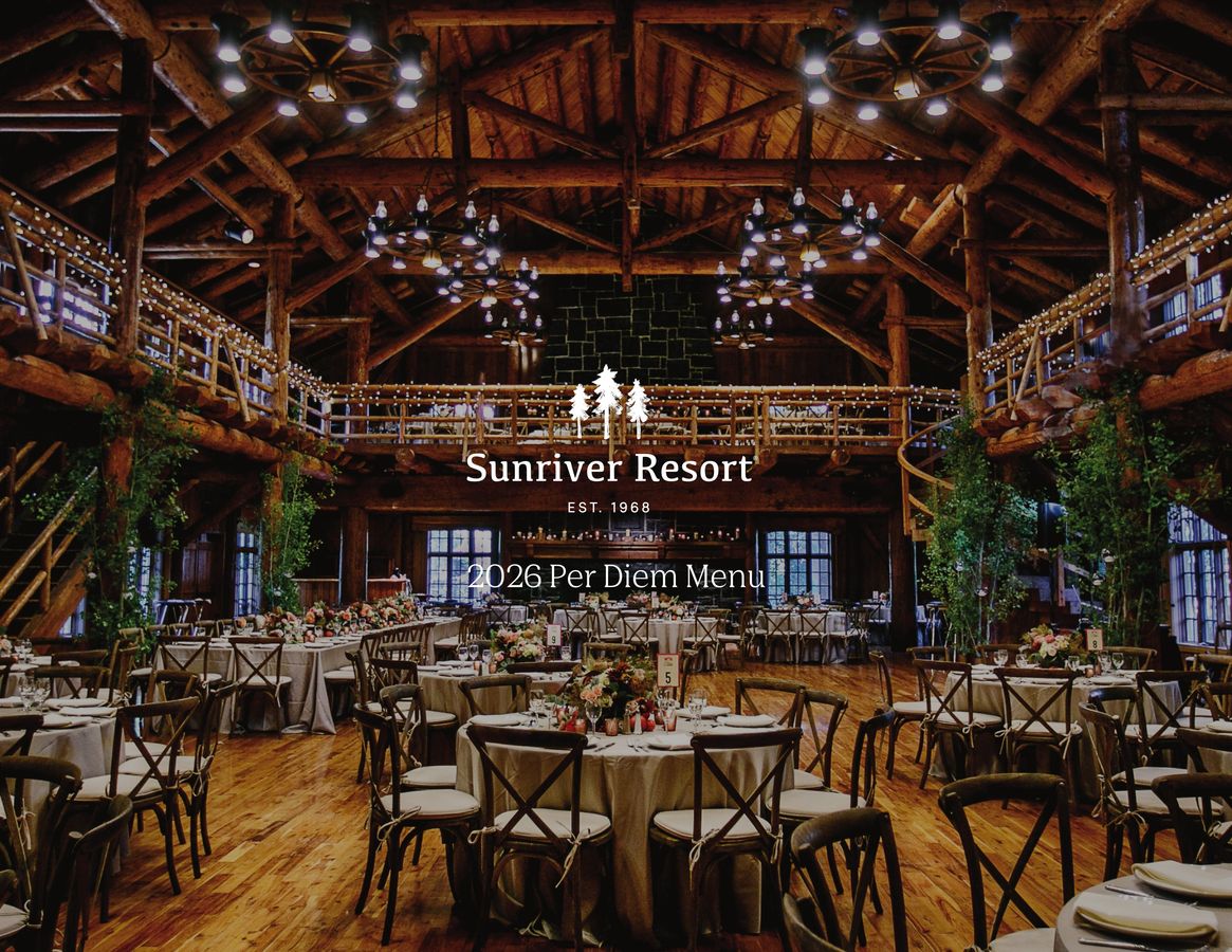 Per Diem Menu 2026 by Sunriver... - Flipsnack