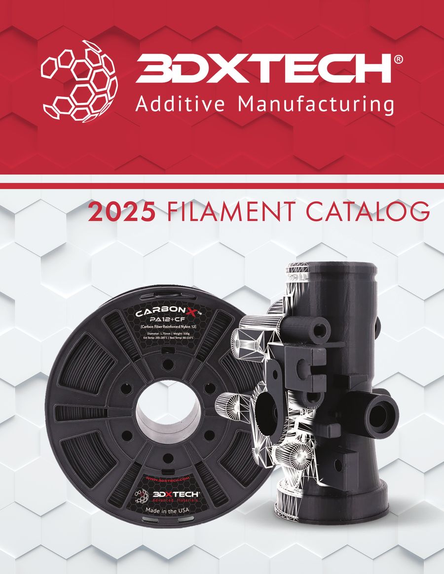 3DXTECH Additive Manufacturing 2025 Filament Catalog