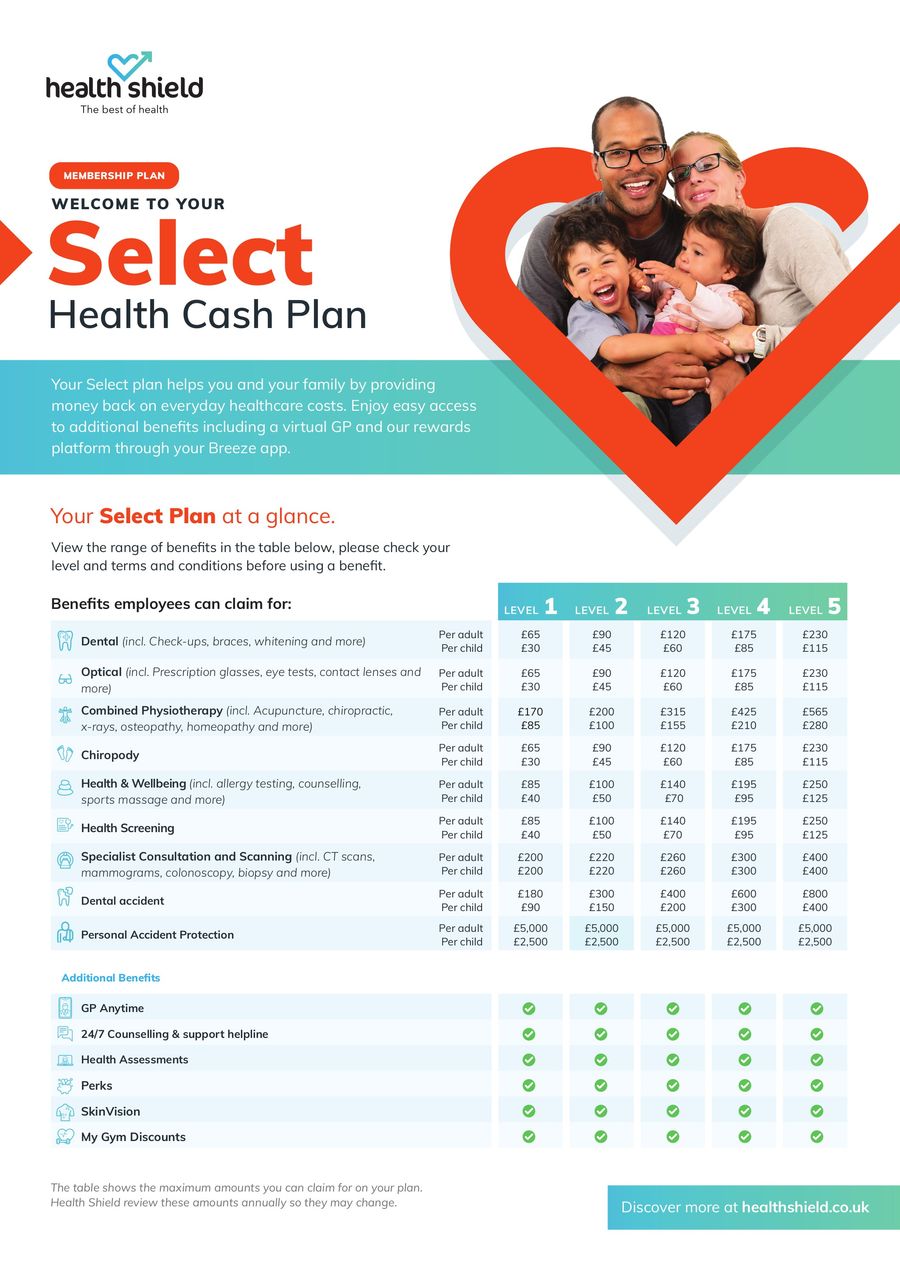Select Membership Plan by Health Shield - Flipsnack