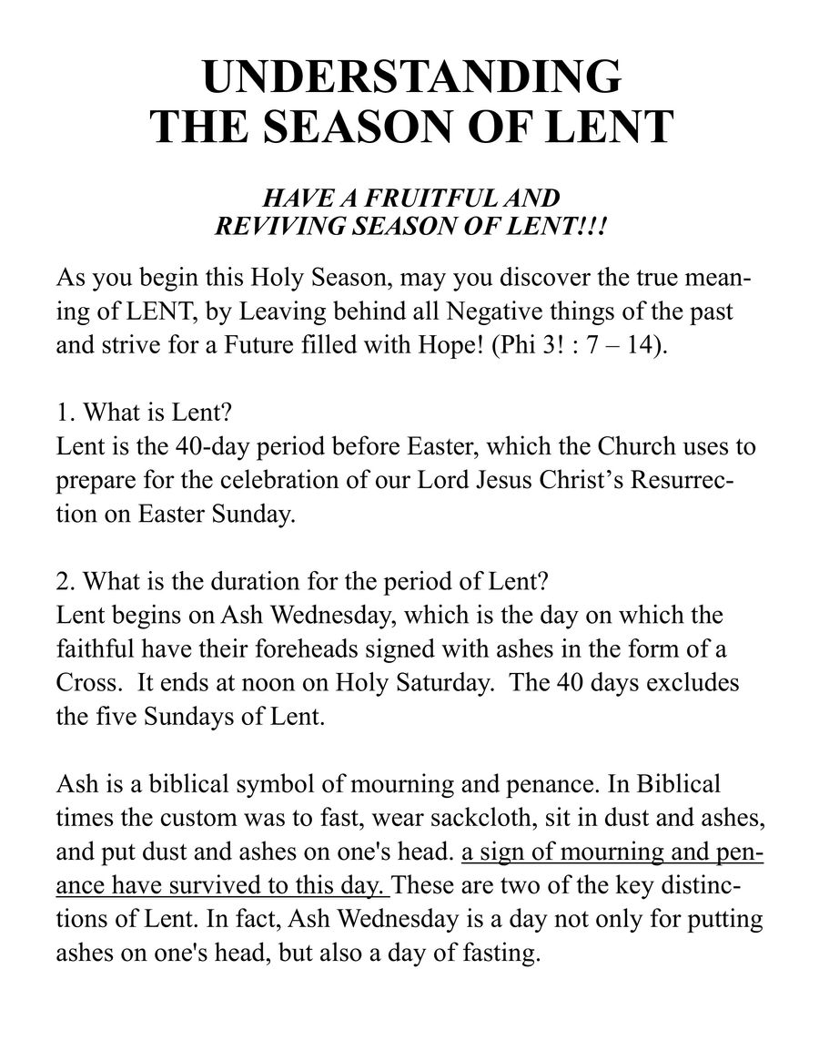 UNDERSTANDING THE SEASON OF LENT by CS - Flipsnack