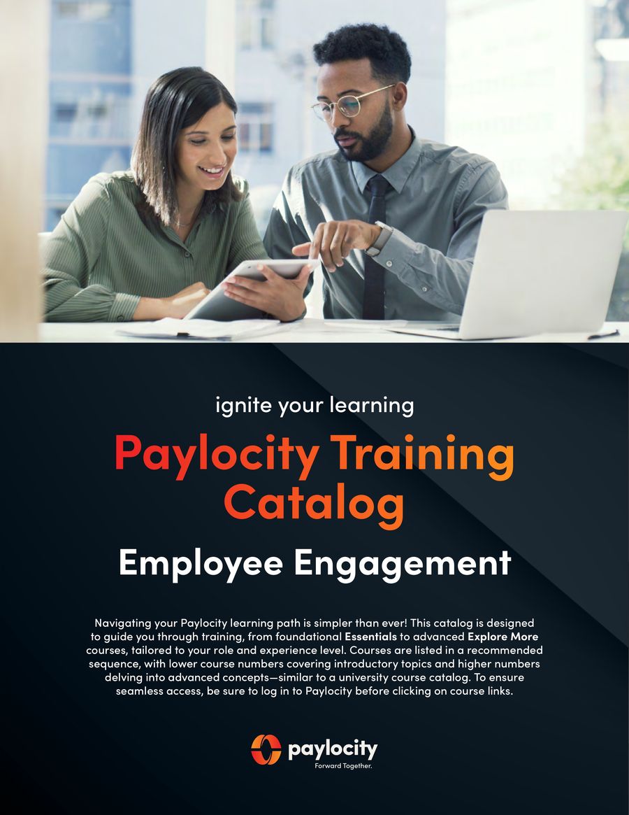 Paylocity Training Catalog: Employee Engagement by Paylocity - Flipsnack
