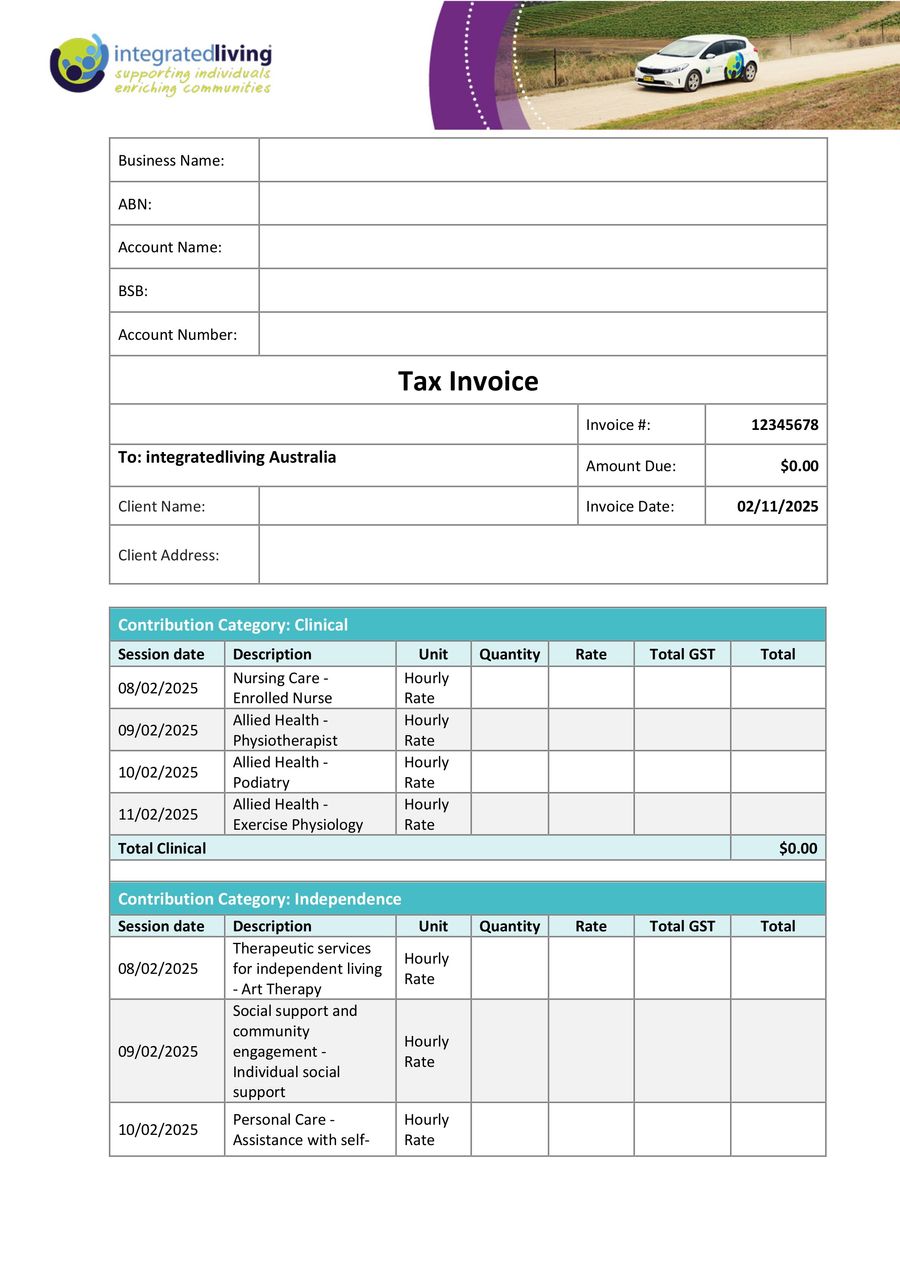 Tax Invoice Example under Support at Home for Suppliers by... - Flipsnack