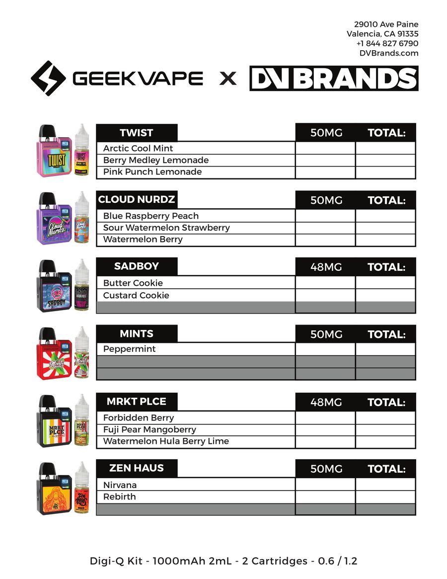 Geekvape Order Form - Editable - Jan 2024 by Daddy's Vapor - Flipsnack