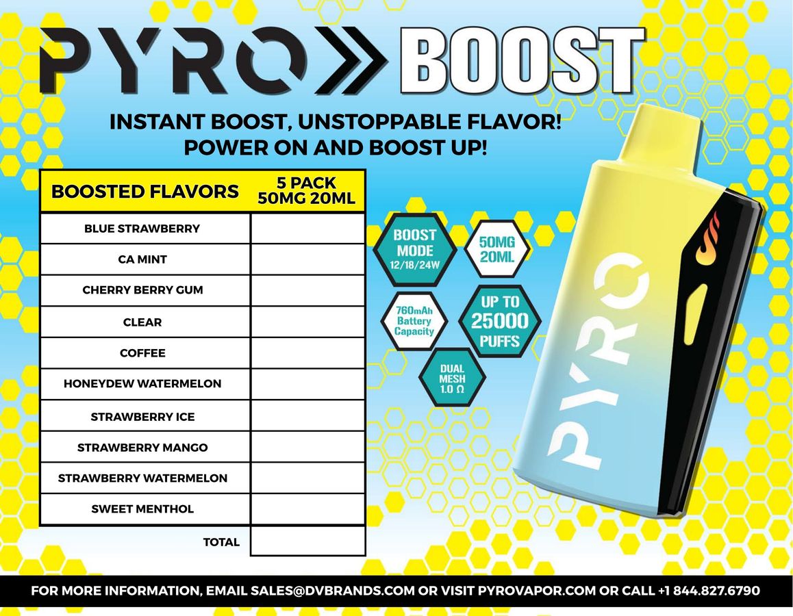PYRO BOOST Order Form Editable _ Jan 2025 by Daddy's Vapor - Flipsnack