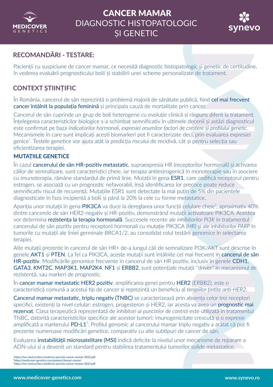 ST-Cancer mamar by Synevo Romania - Flipsnack