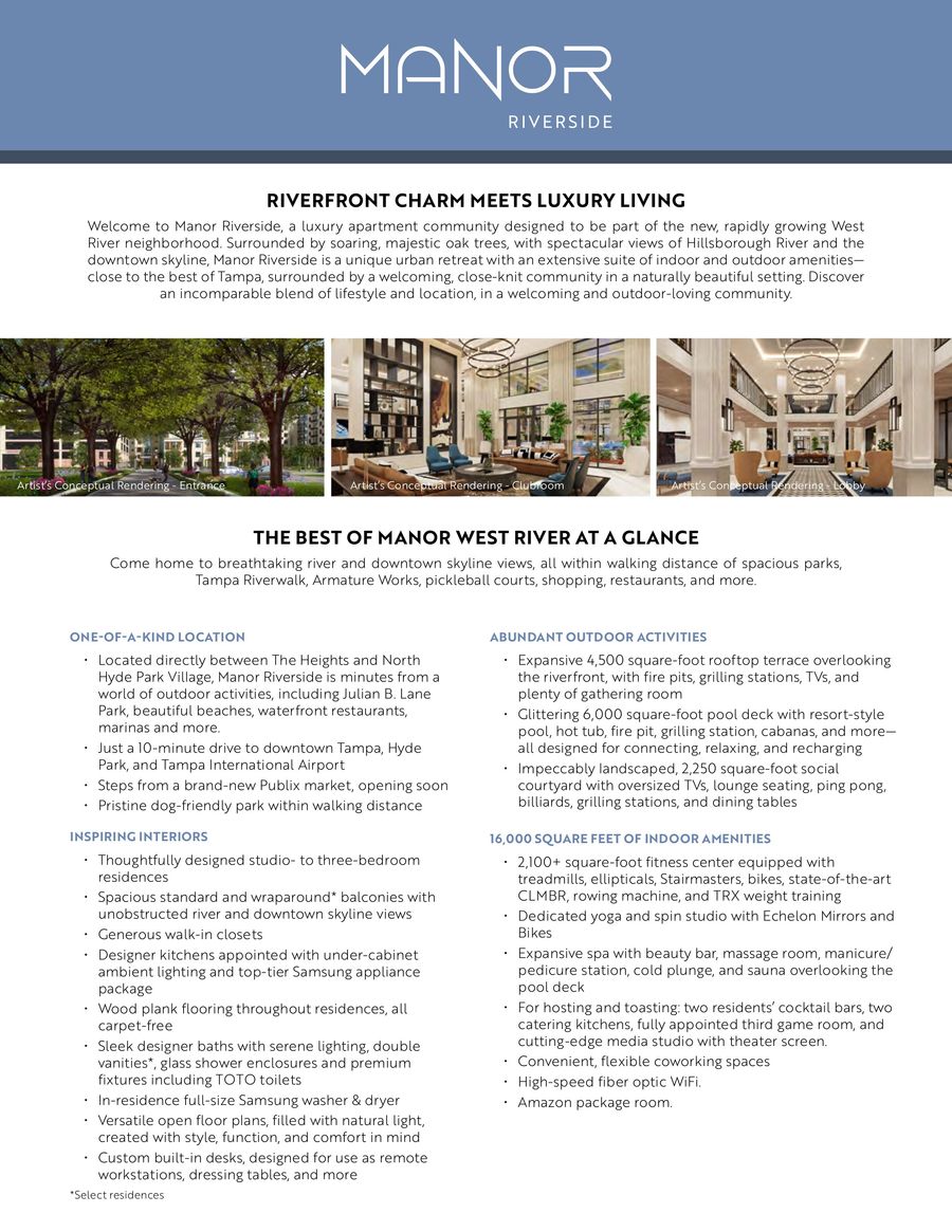 Manor Riverside Fact Sheet by Related Group - Flipsnack