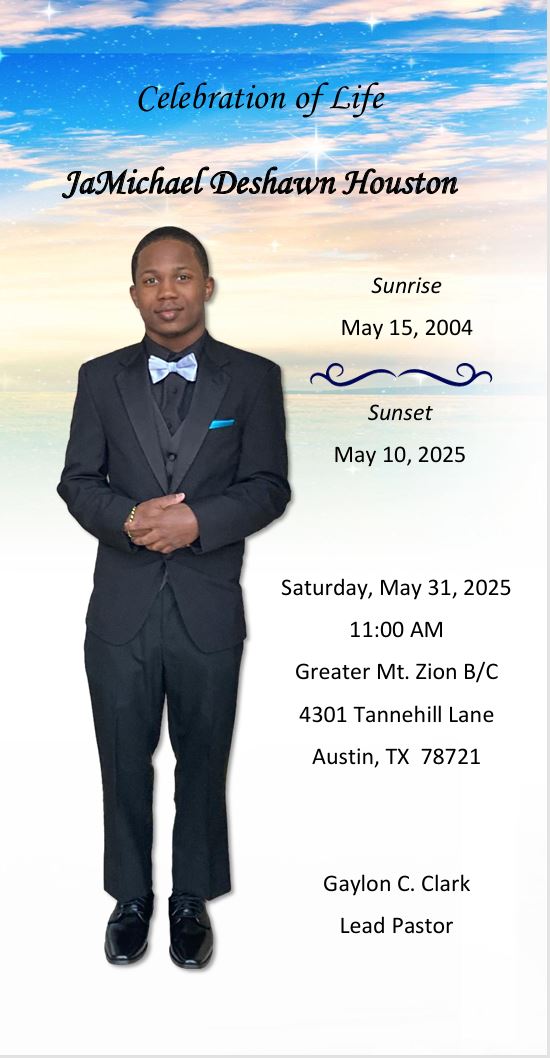 JaMichael Houston Funeral Program by A Life... - Flipsnack