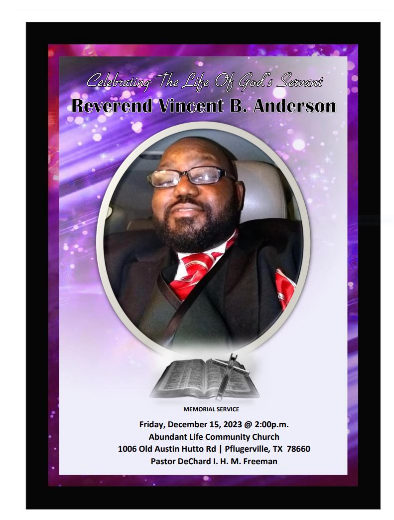 Rev. Vincent B. Anderson by A Life... - Flipsnack